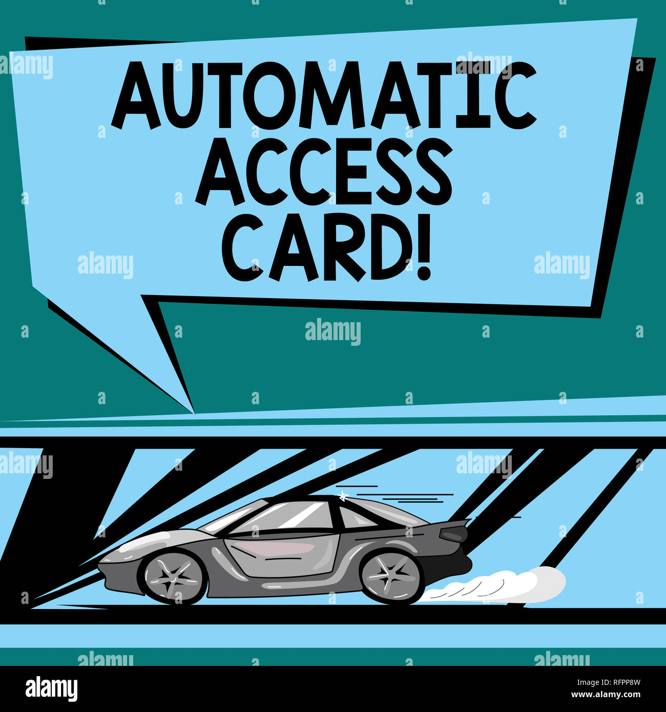Text sign showing Automatic Access Card. Conceptual photo used to ...