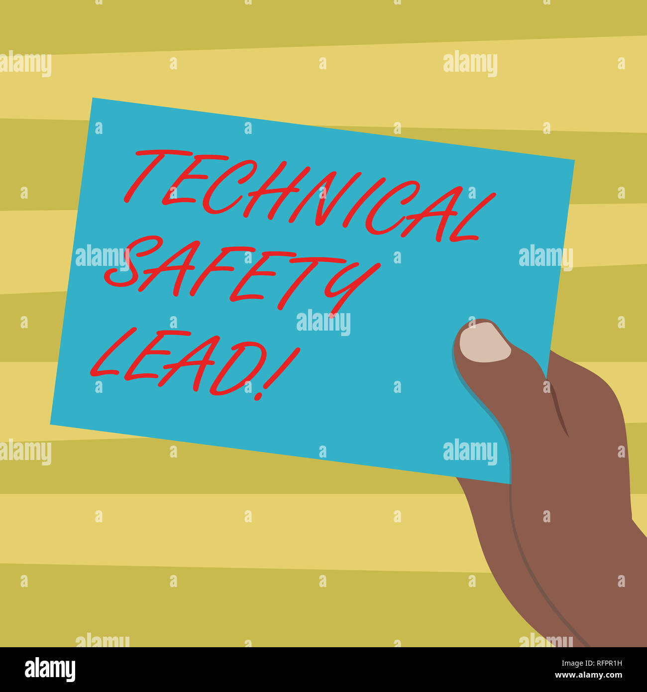 Text sign showing Technical Safety Lead. Conceptual photo Maintain ...