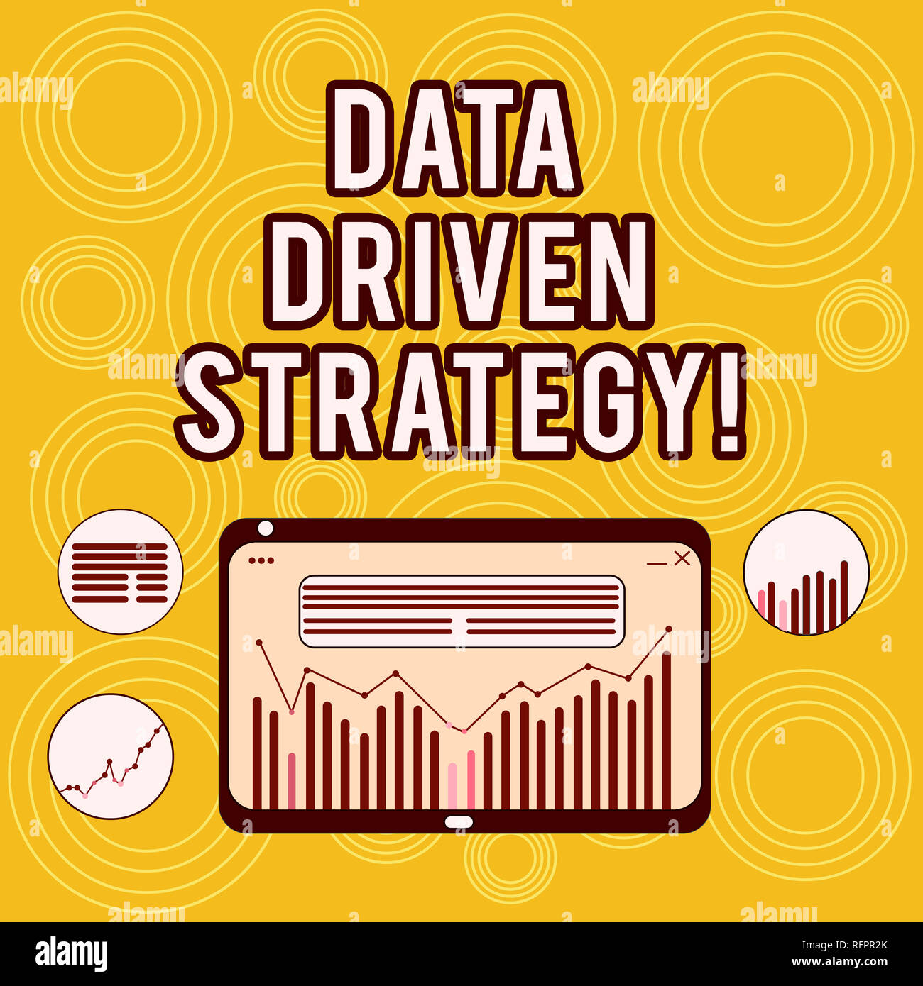 Writing note showing Data Driven Strategy. Business photo showcasing ...
