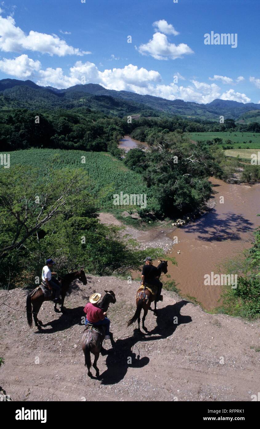 Ride into the Copan mountains, Honduras Stock Photo - Alamy