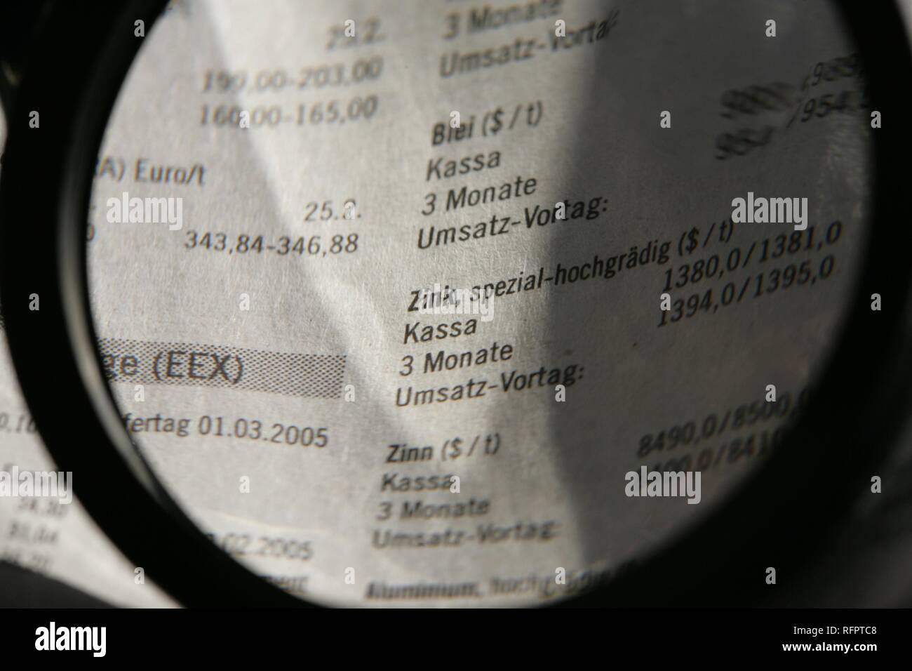 DEU, Germany : Symbolic photo economy Stock Photo - Alamy