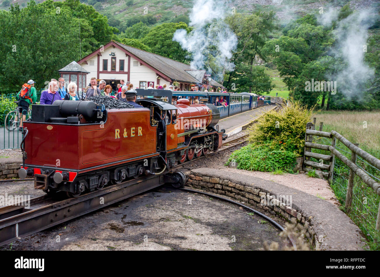 River Mite on the Ravenglass and Eskdale Railway Stock Photo - Alamy