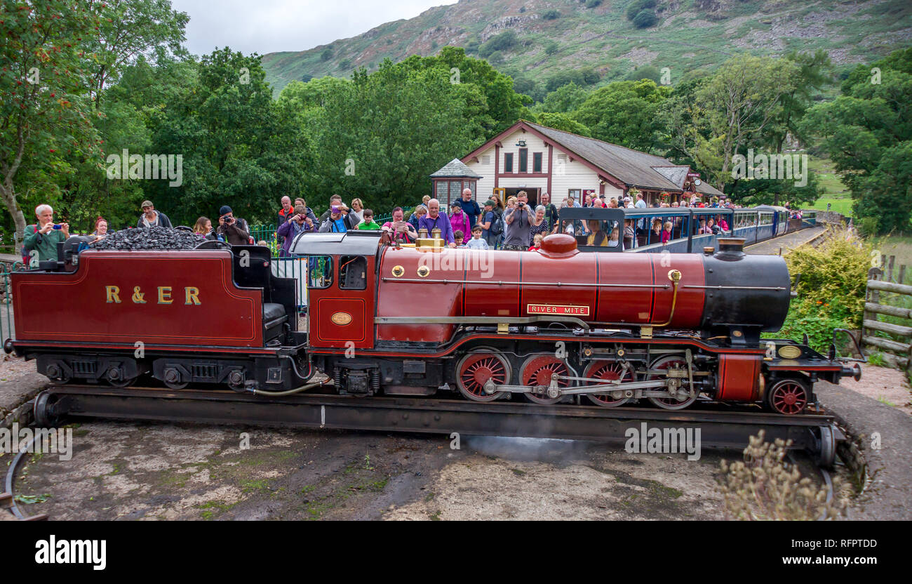 River Mite on the Ravenglass and Eskdale Railway Stock Photo - Alamy
