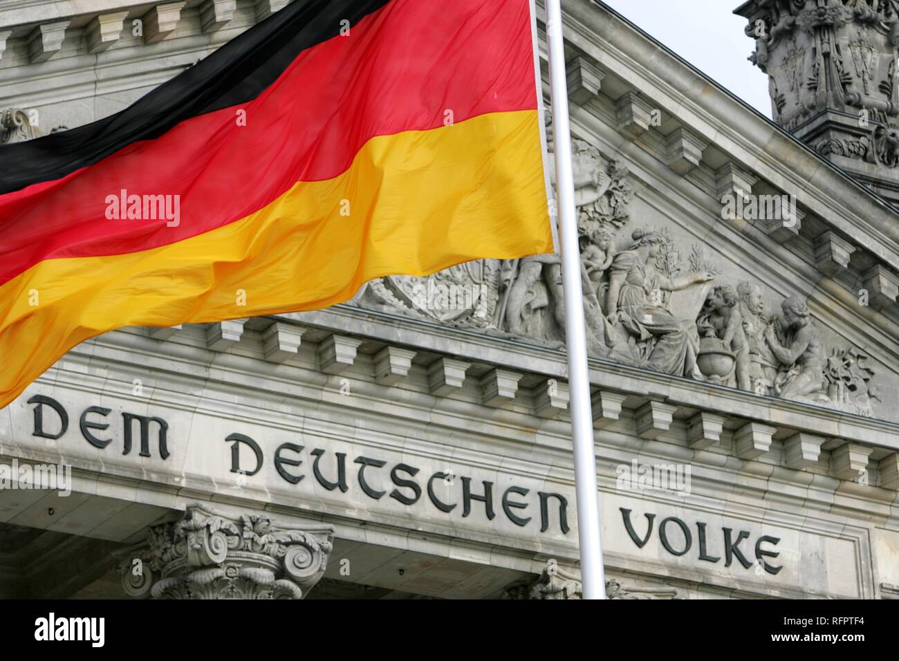 DEU, Germany, Berlin: German parlieament building, The Reichstag ...