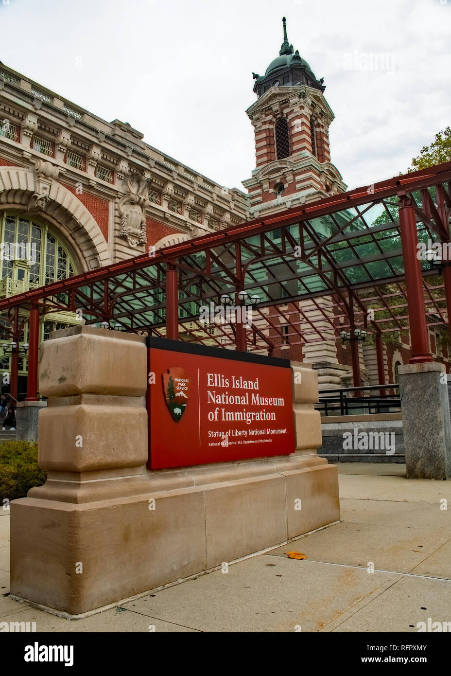 Ellis Island Main Entrance Stock Photo - Alamy