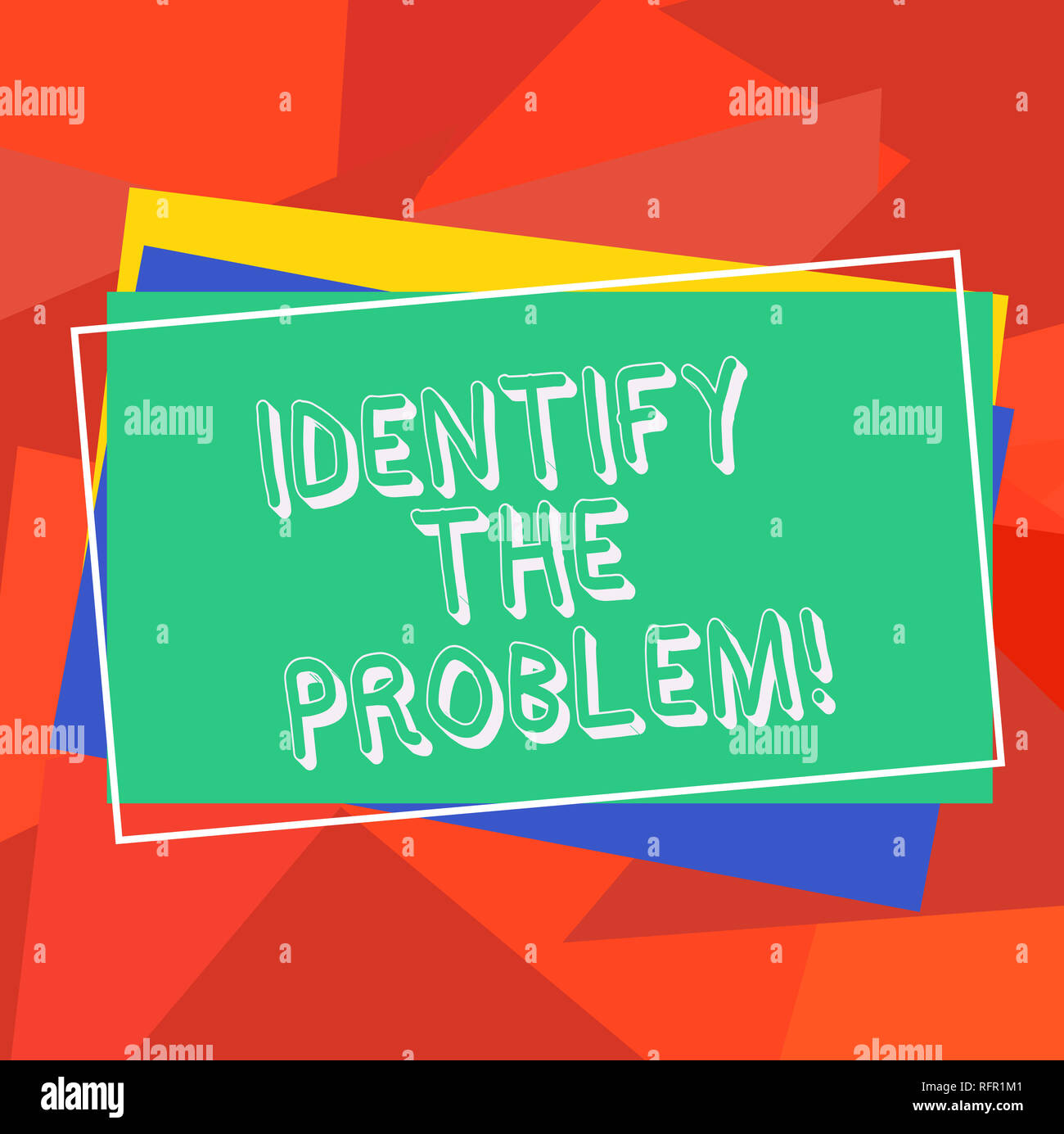 Text sign showing Identify The Problem. Conceptual photo diagnosing the ...