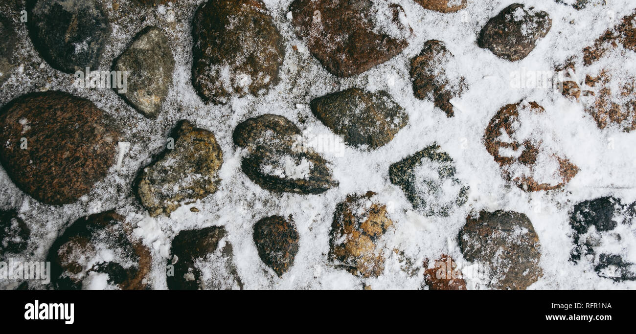 Pavement covered with snow hi-res stock photography and images - Alamy