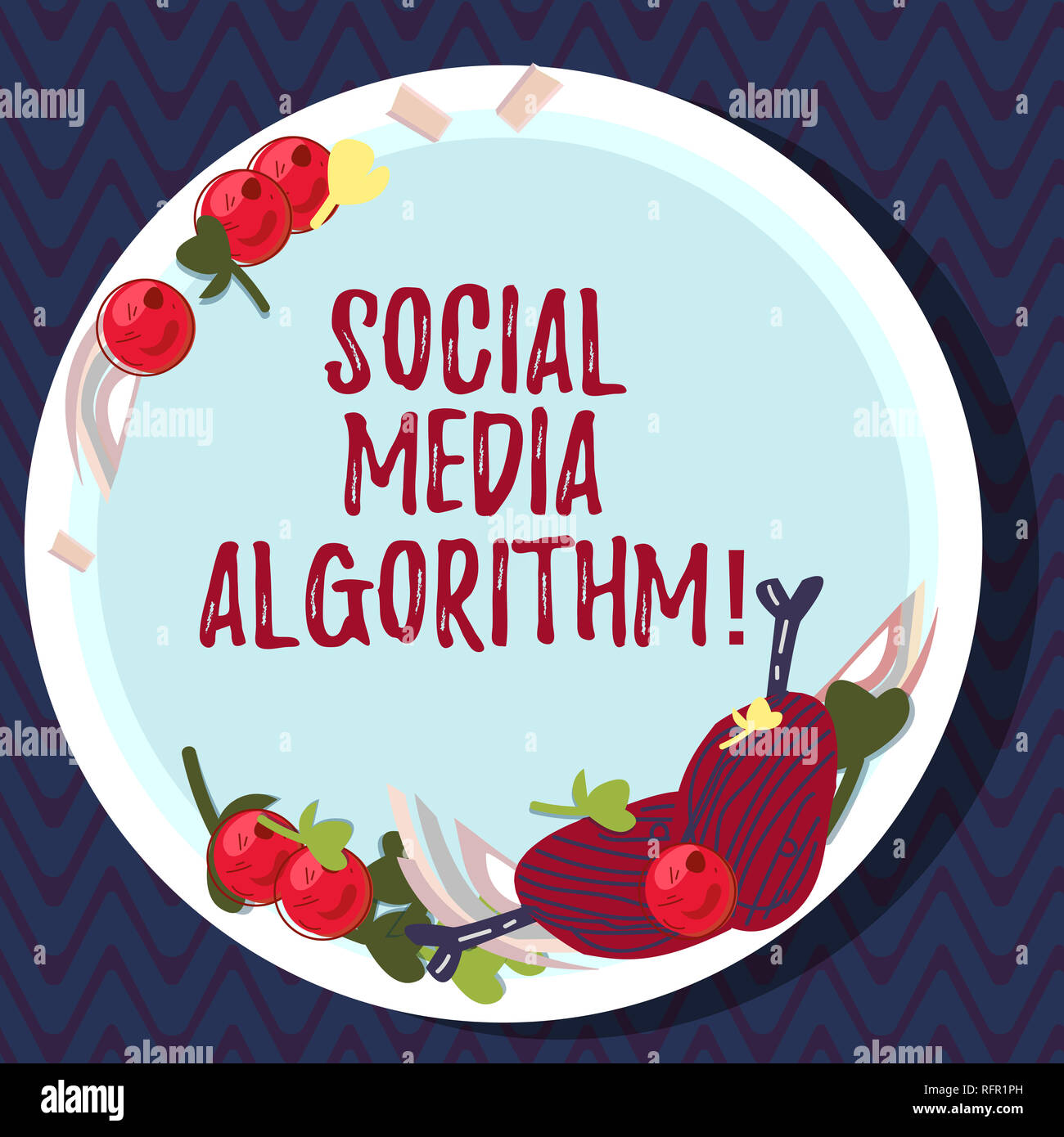 Text sign showing Social Media Algorithm. Conceptual photo Sorting all ...