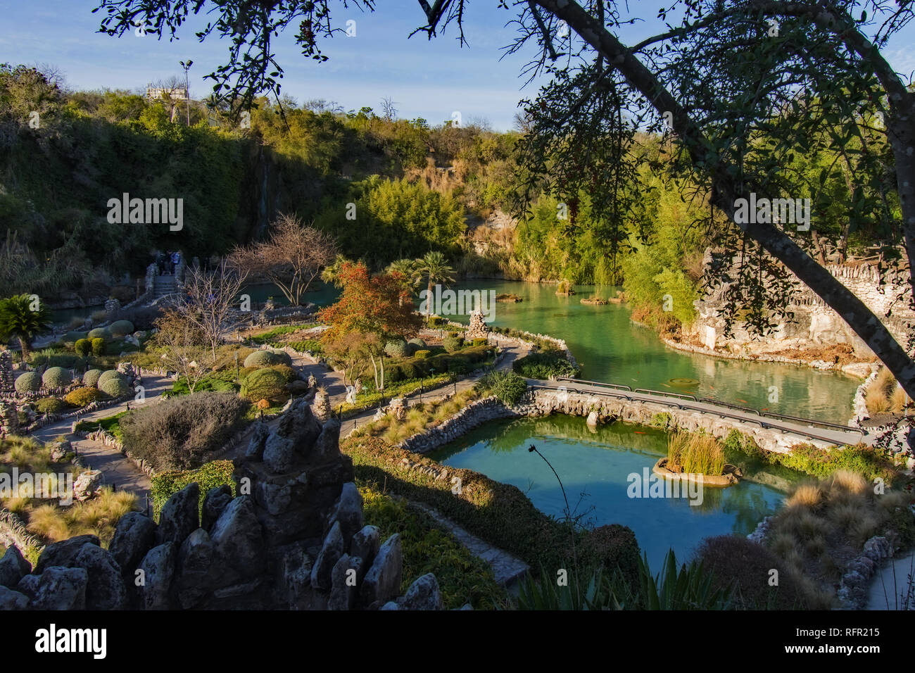 Japanese Garden Panoramic Texas Stock Photo - Alamy
