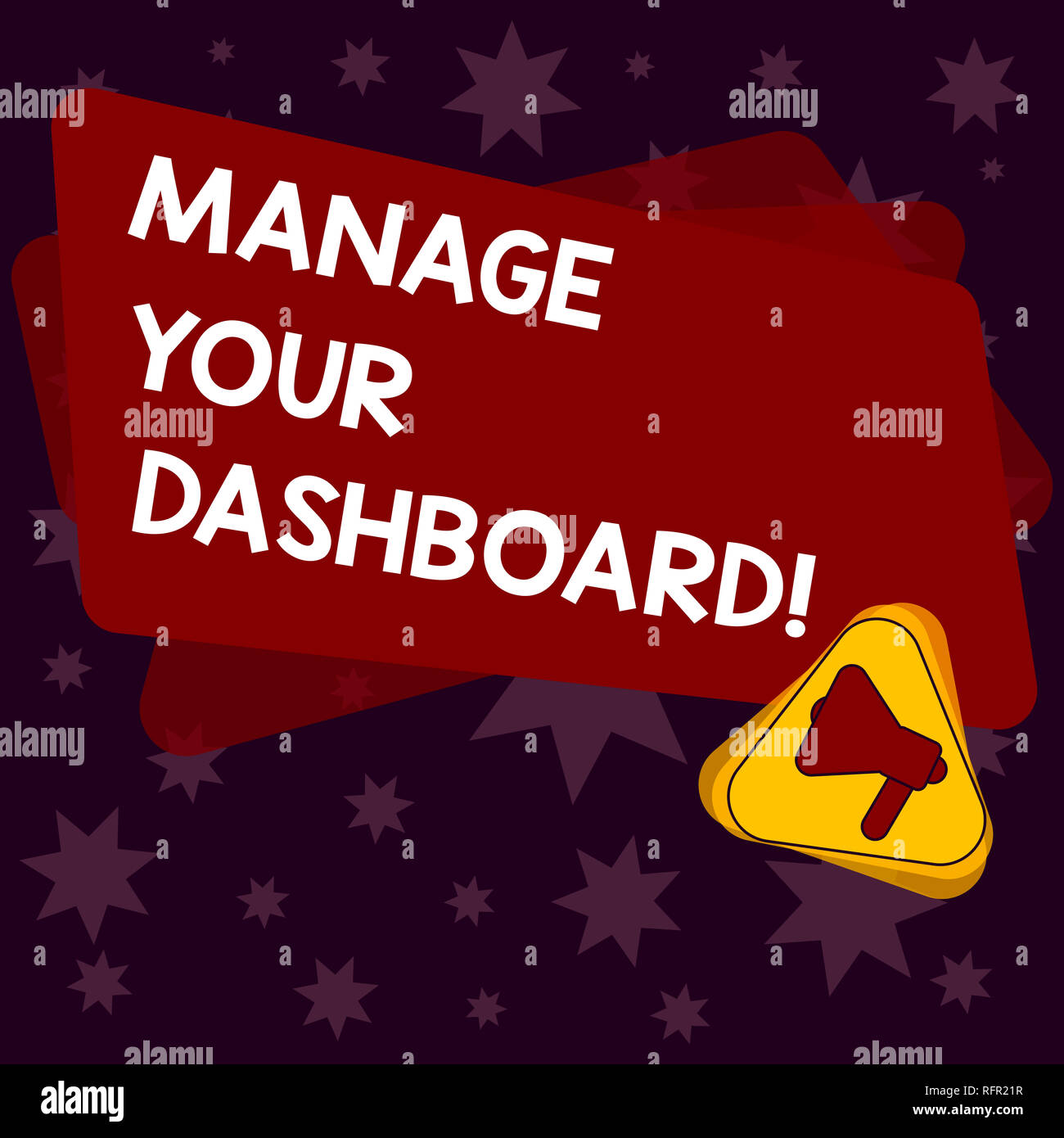 Handwriting Text Writing Manage Your Dashboard Concept Meaning Controlling The Interface To