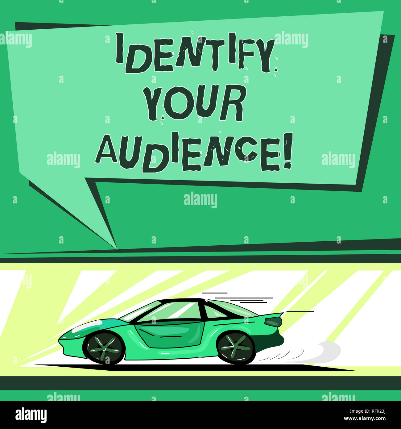 Text sign showing Identify Your Audience. Conceptual photo Figuring out ...