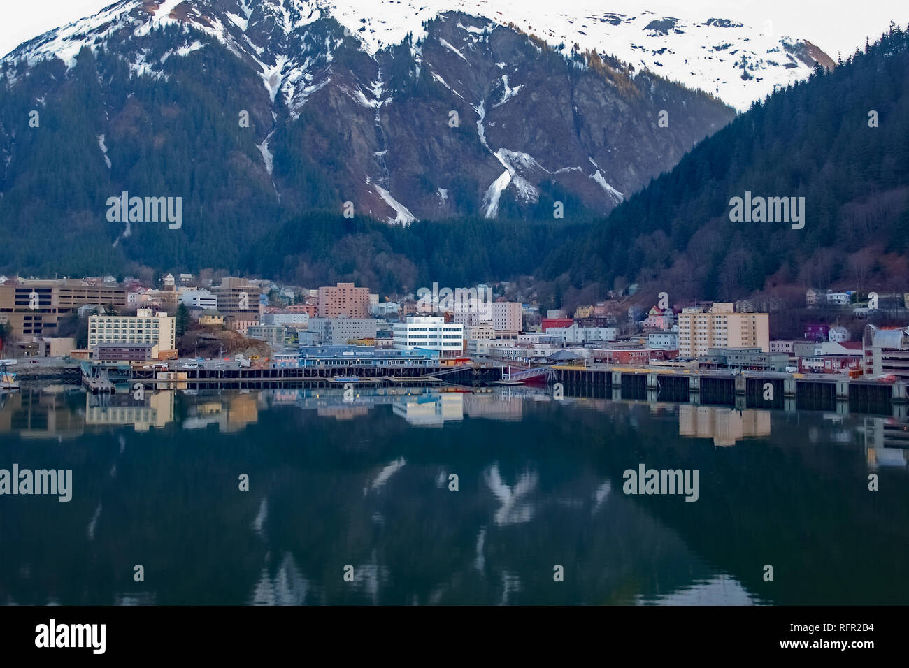 Juneau Harbor Overlook Alaska Stock Photo - Alamy