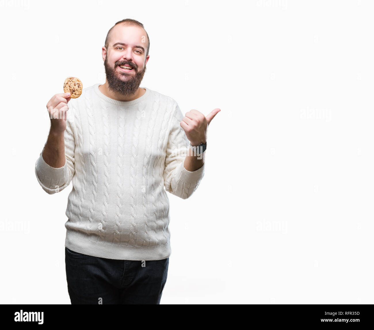 Fat man eating chips Cut Out Stock Images & Pictures - Alamy