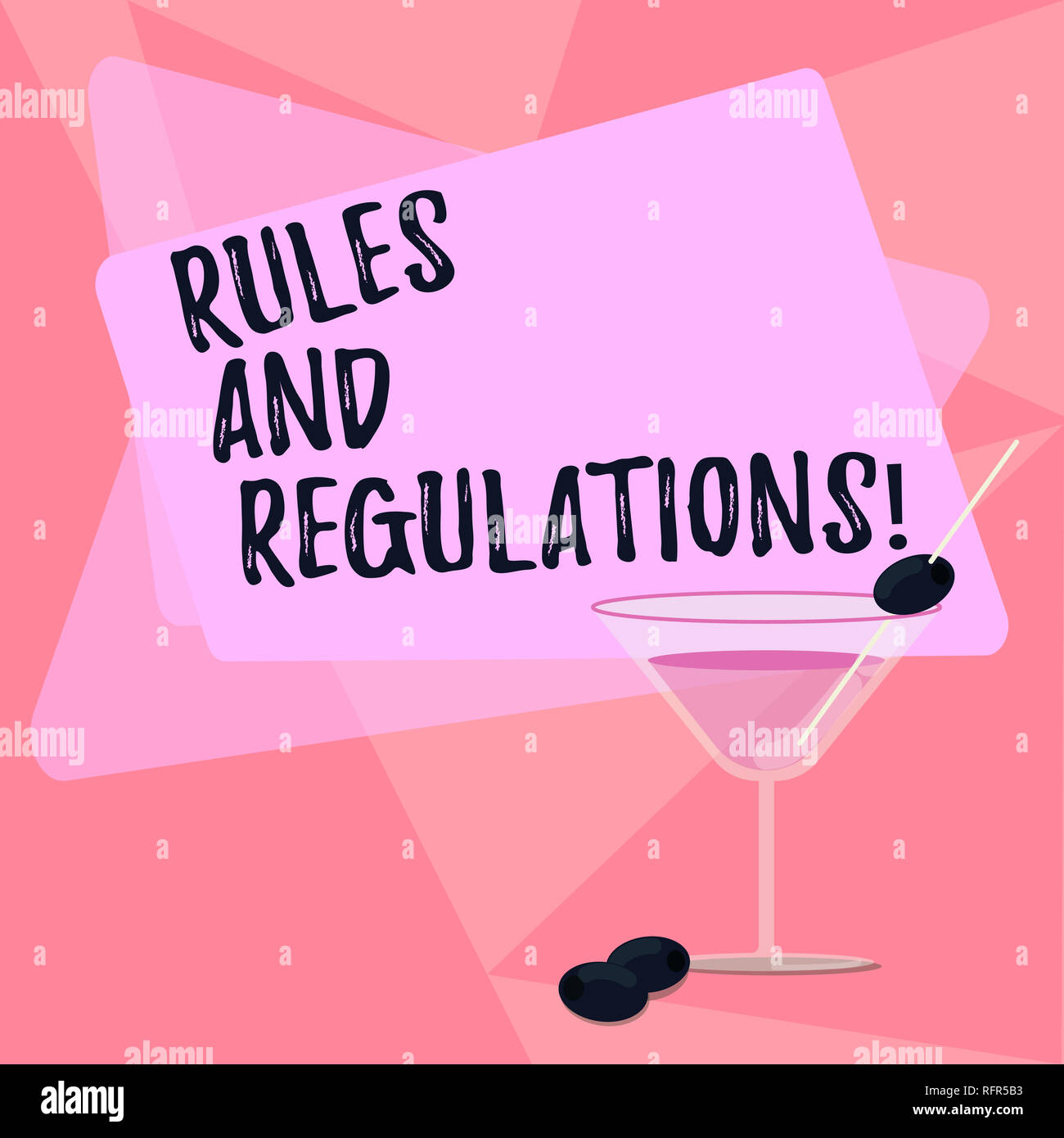 Handwriting text writing Rules And Regulations. Concept meaning ...
