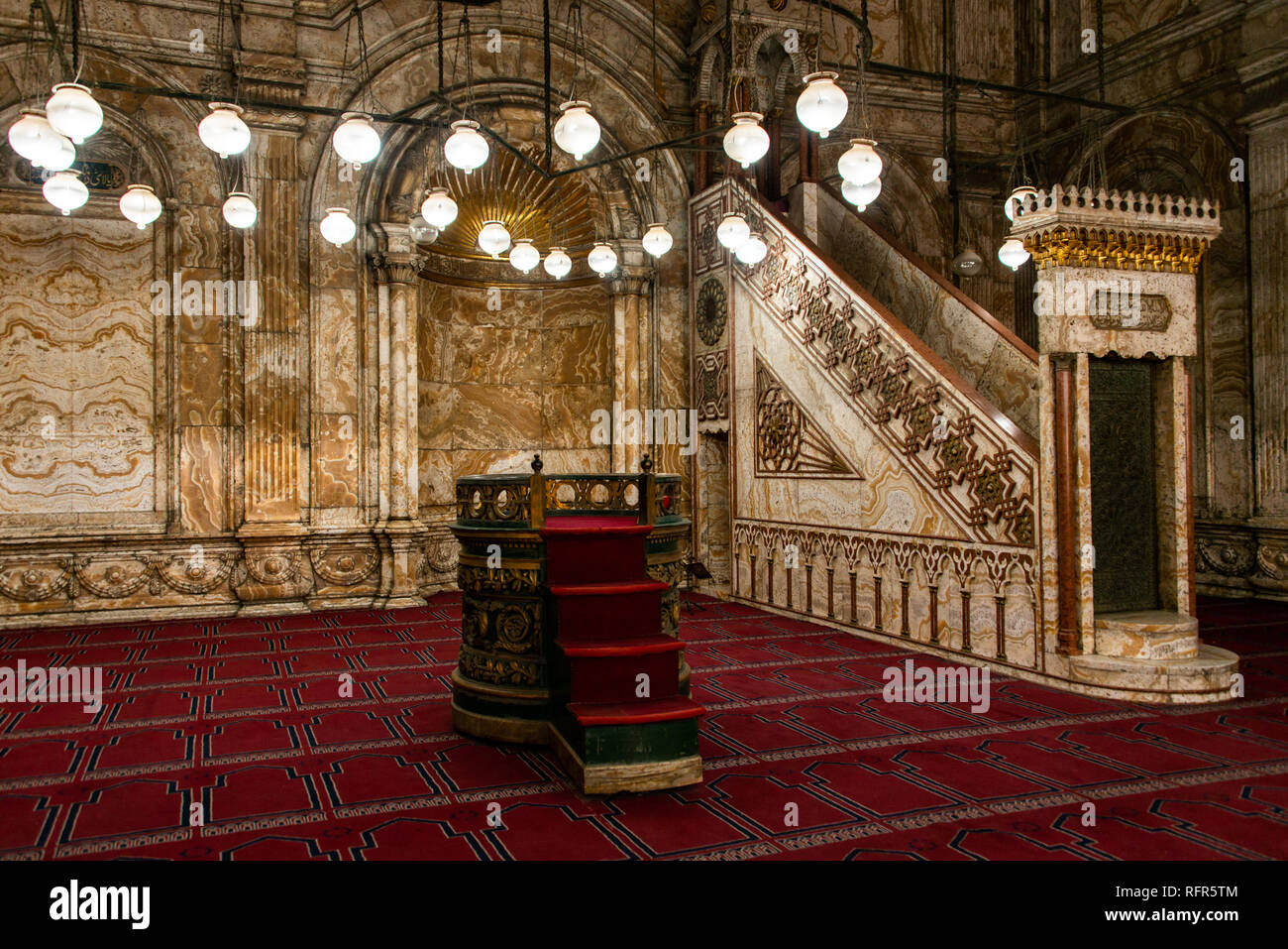 The great Muhammad Ali Alabaster Mosque Citadel of Cairo, Egypt Stock ...