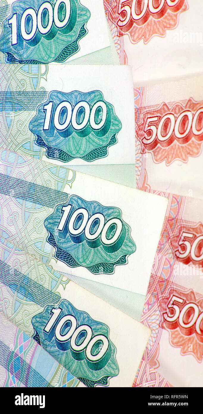 stack of bond 5000 and 1000 Stock Photo - Alamy