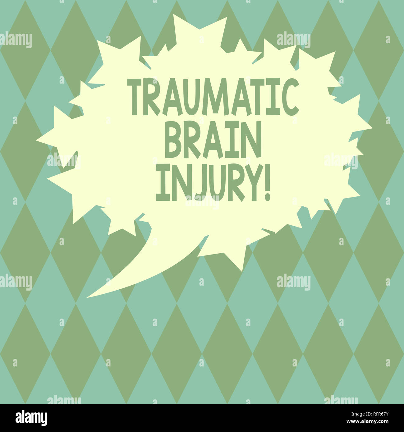 Handwriting text writing Traumatic Brain Injury. Concept meaning Insult ...