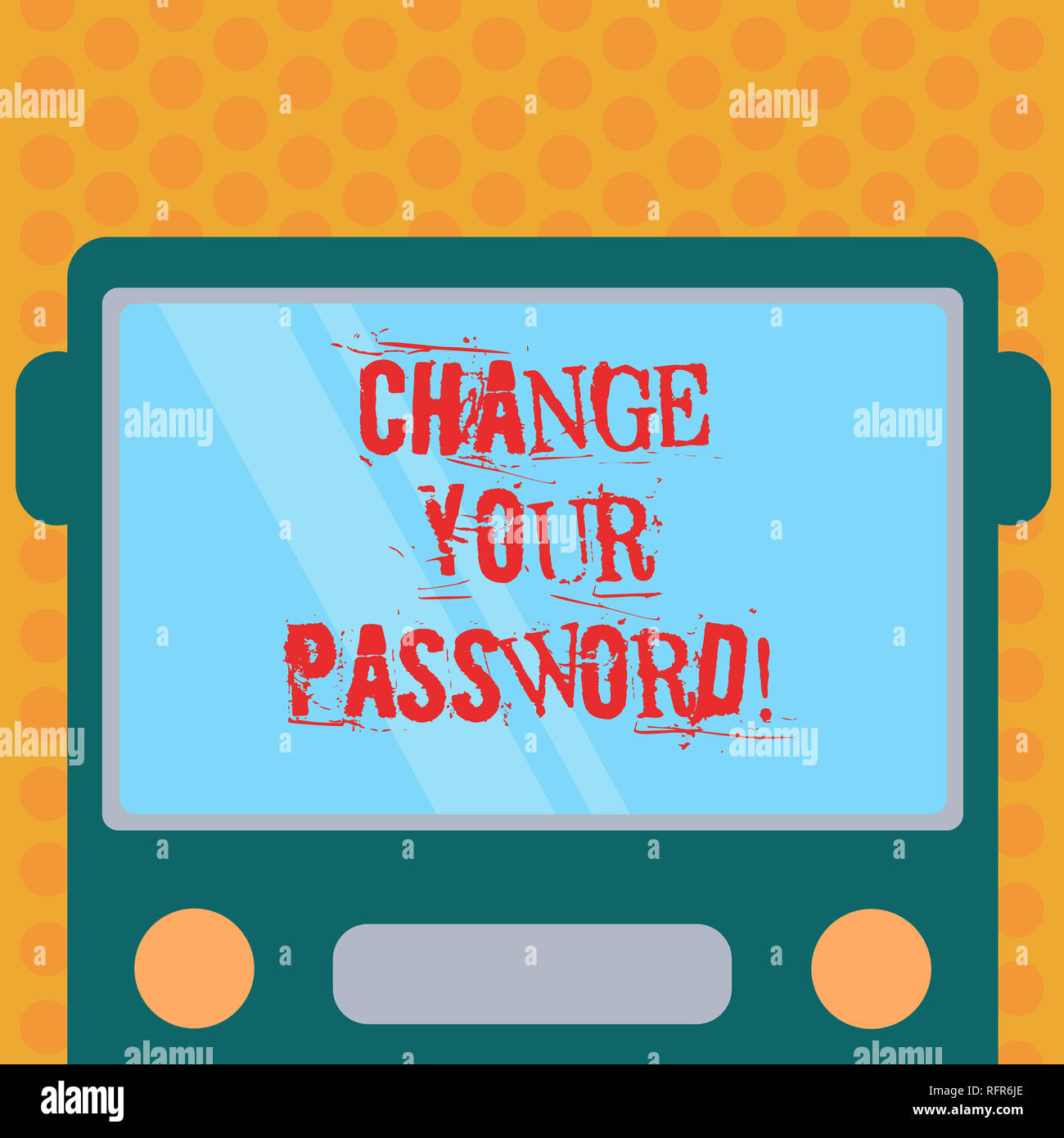 Writing note showing Change Your Password. Business photo showcasing ...