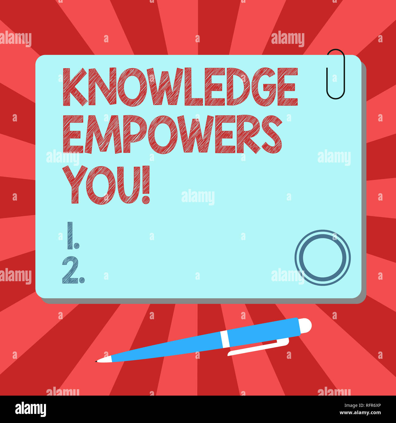 Handwriting text Knowledge Empowers You. Concept meaning To equip ...
