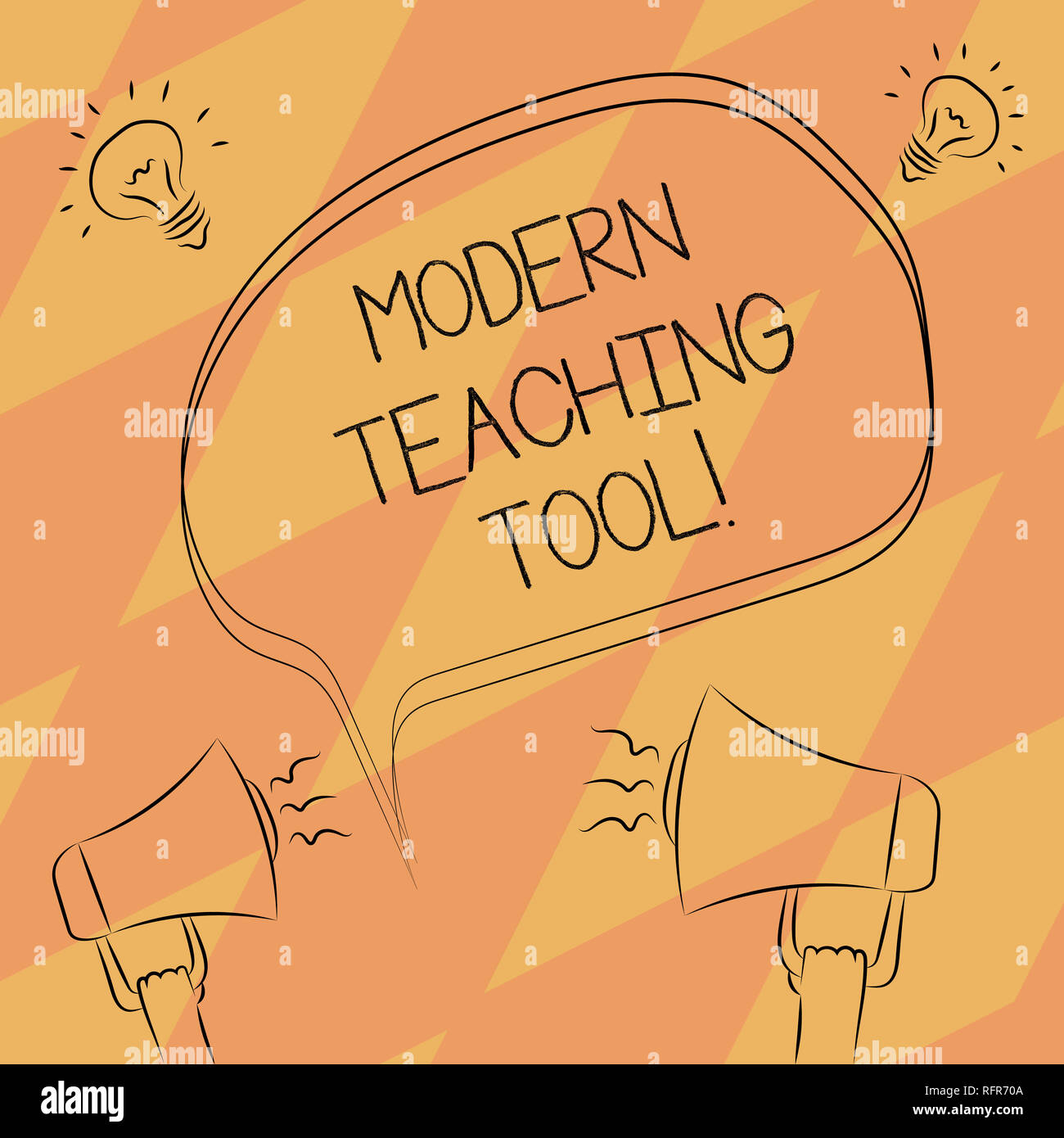 Text sign showing Modern Teaching Tool. Conceptual photo Using ...