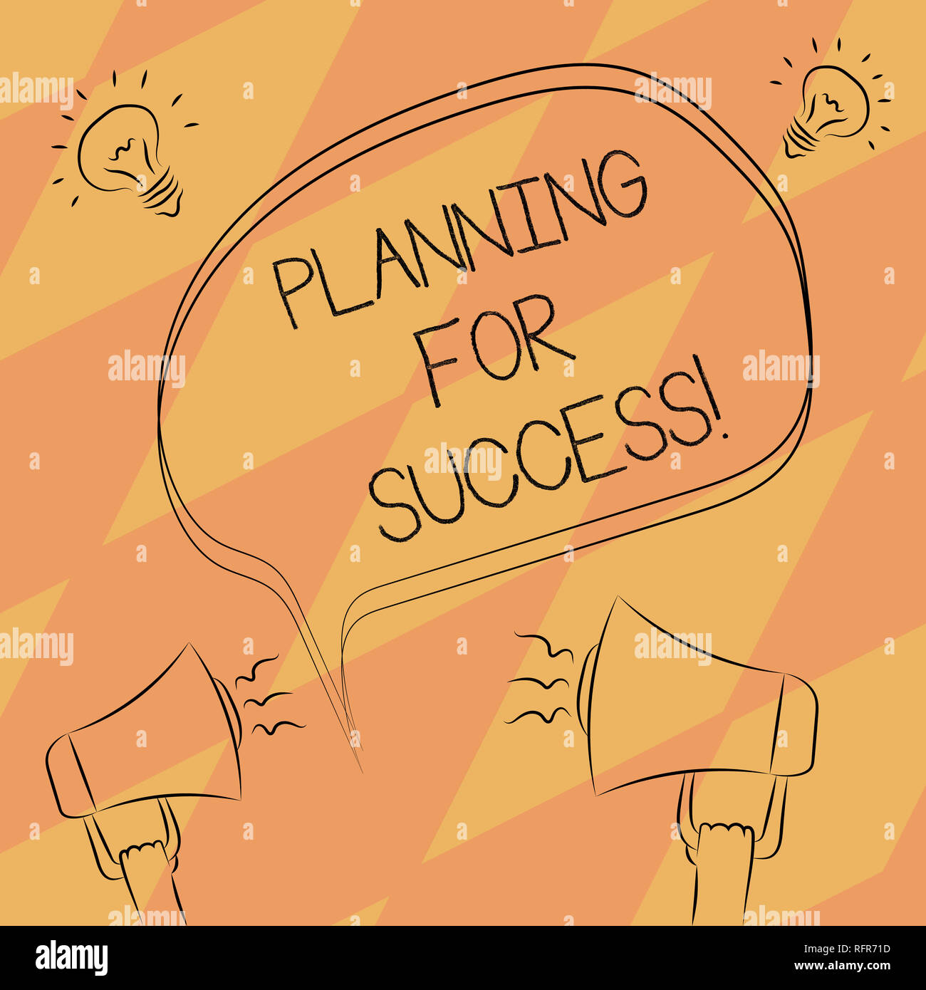 Text sign showing Planning For Success. Conceptual photo process of ...