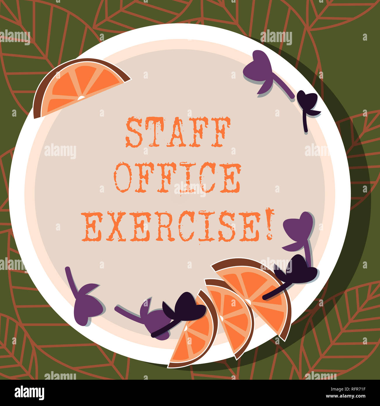 Writing note showing Staff Office Exercise. Business photo showcasing ...