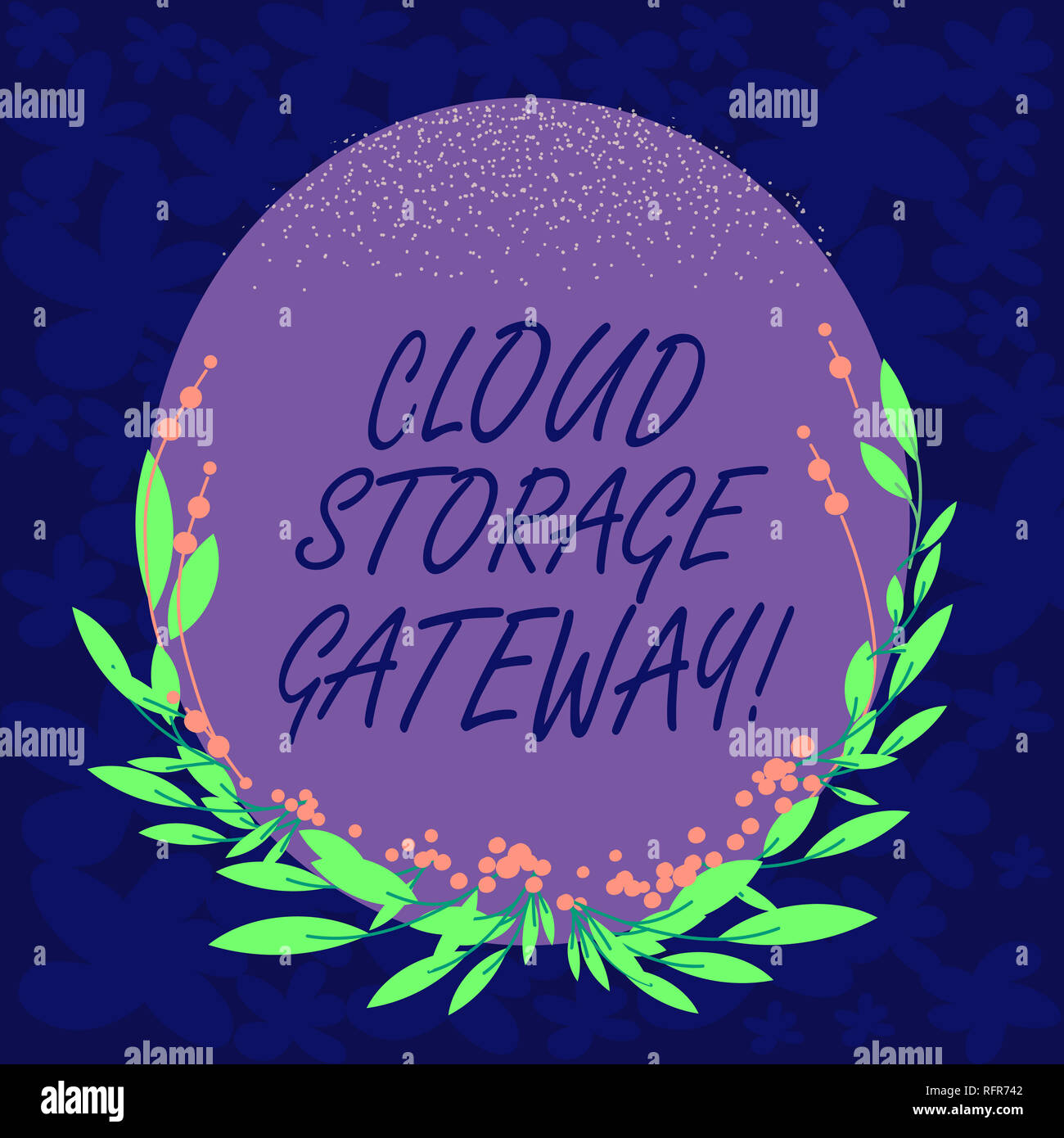 Handwriting Text Cloud Storage Gateway Concept Meaning Server Which
