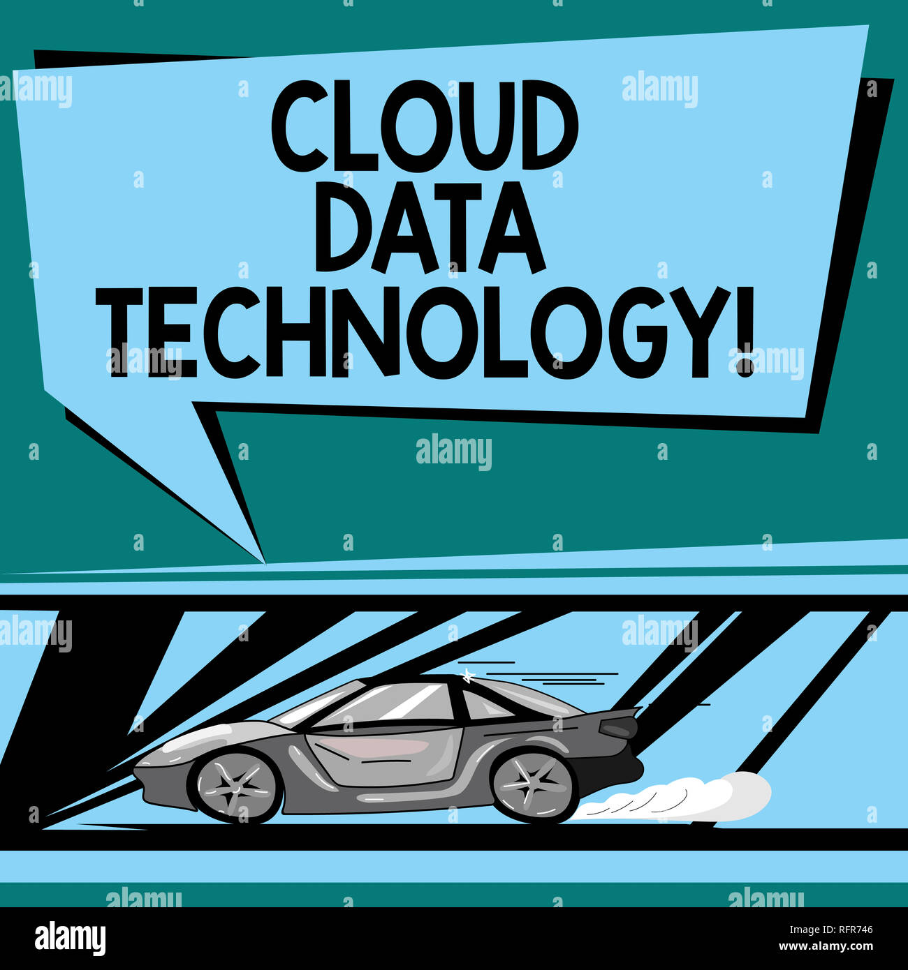 Text sign showing Cloud Data Technology. Conceptual photo Save and ...