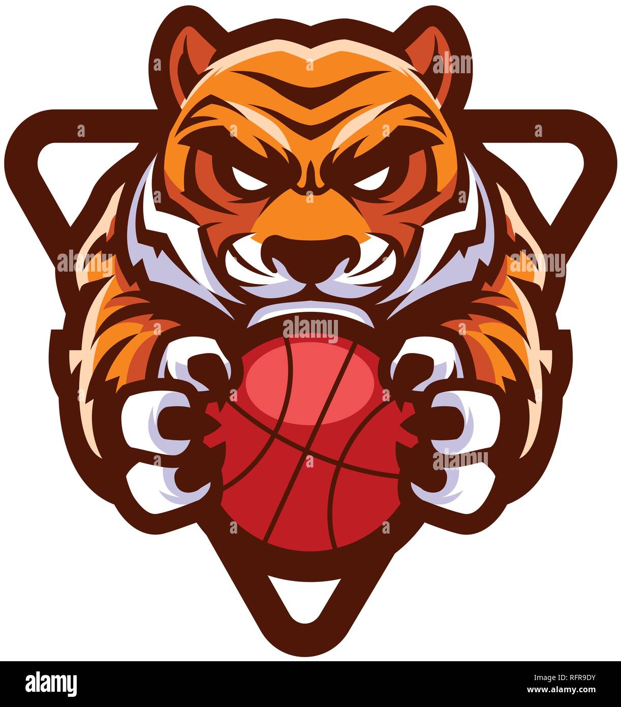 Tiger basketball ball animal hi-res stock photography and images - Alamy