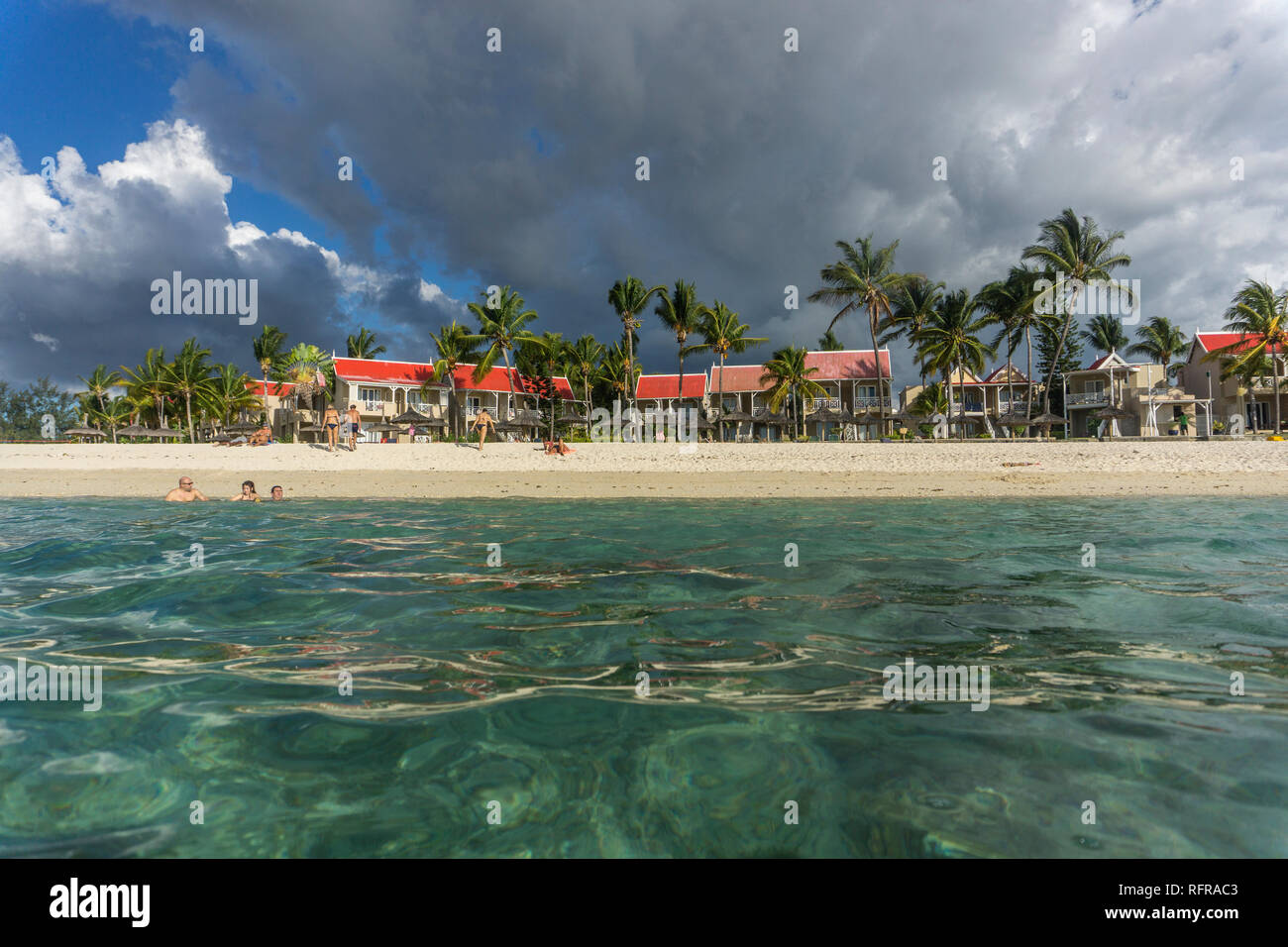 Strand von Flic en Flac bei den Villas Caroline, Mauritius, Afrika ...