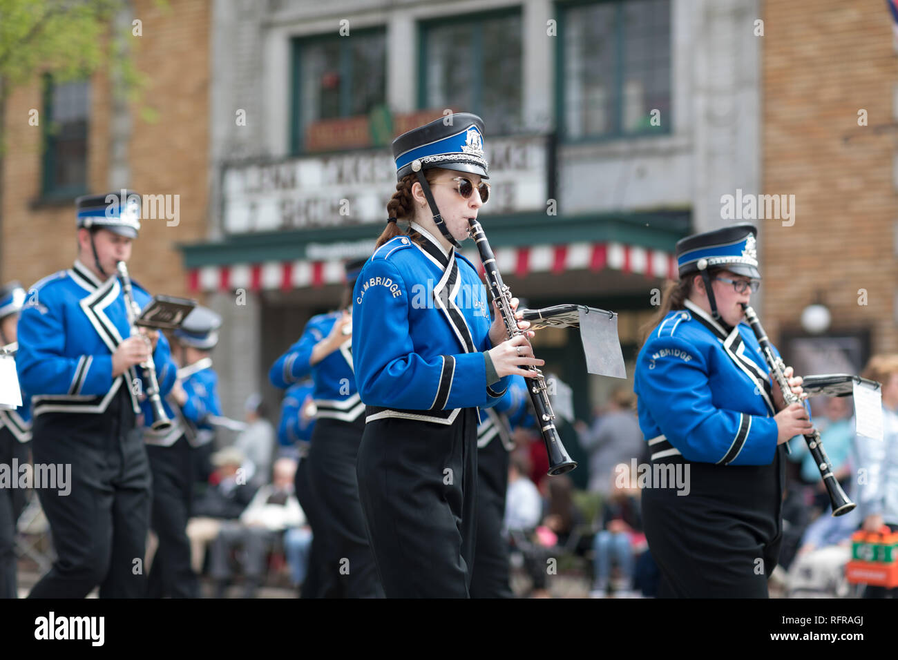 Stoughton, Wisconsin, USA - May 20, 2018: Annual Norwegian Parade ...