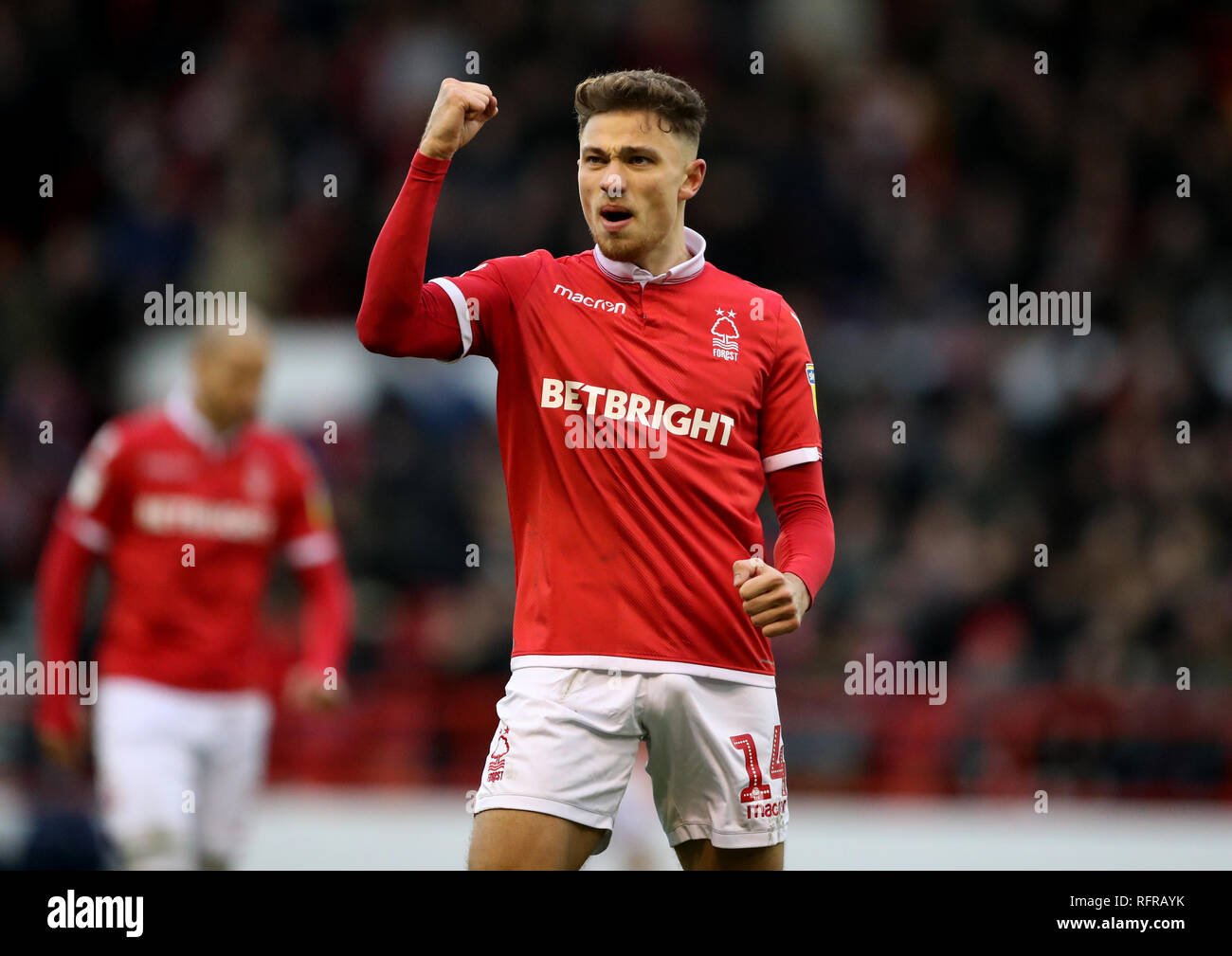 Nottingham Forest Matty Cash celebrates scoring his side's second goal ...