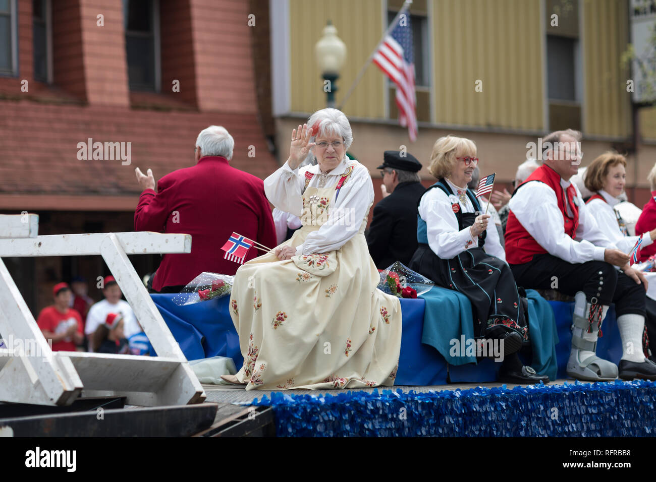 Norwegian american parade hi-res stock photography and images - Alamy