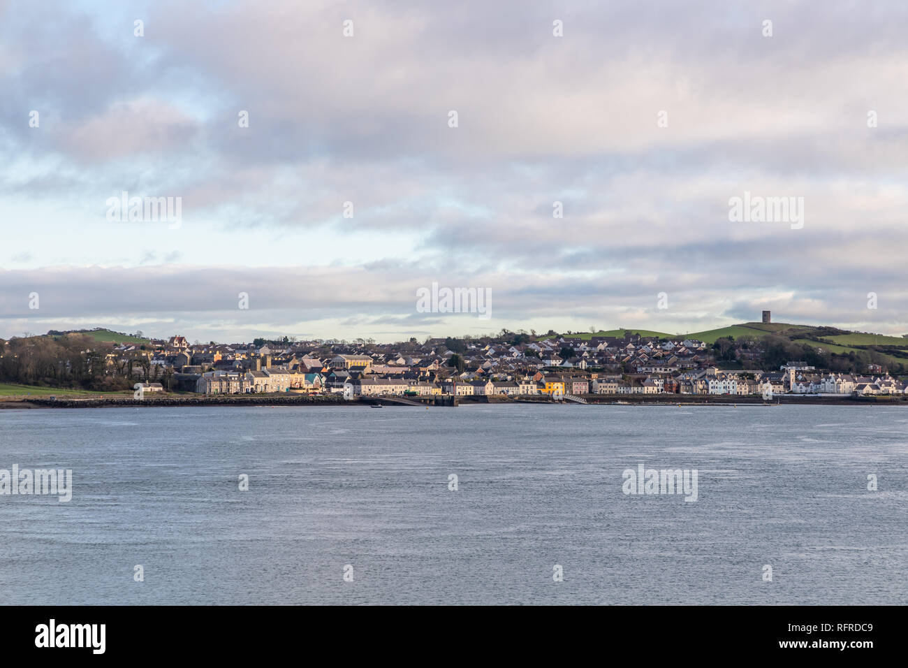 Strangford lough and Portaferry village, Northern Ireland, UK Stock ...