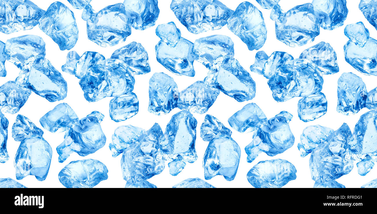 Seamless pattern of natural ice isolated on white background with ...