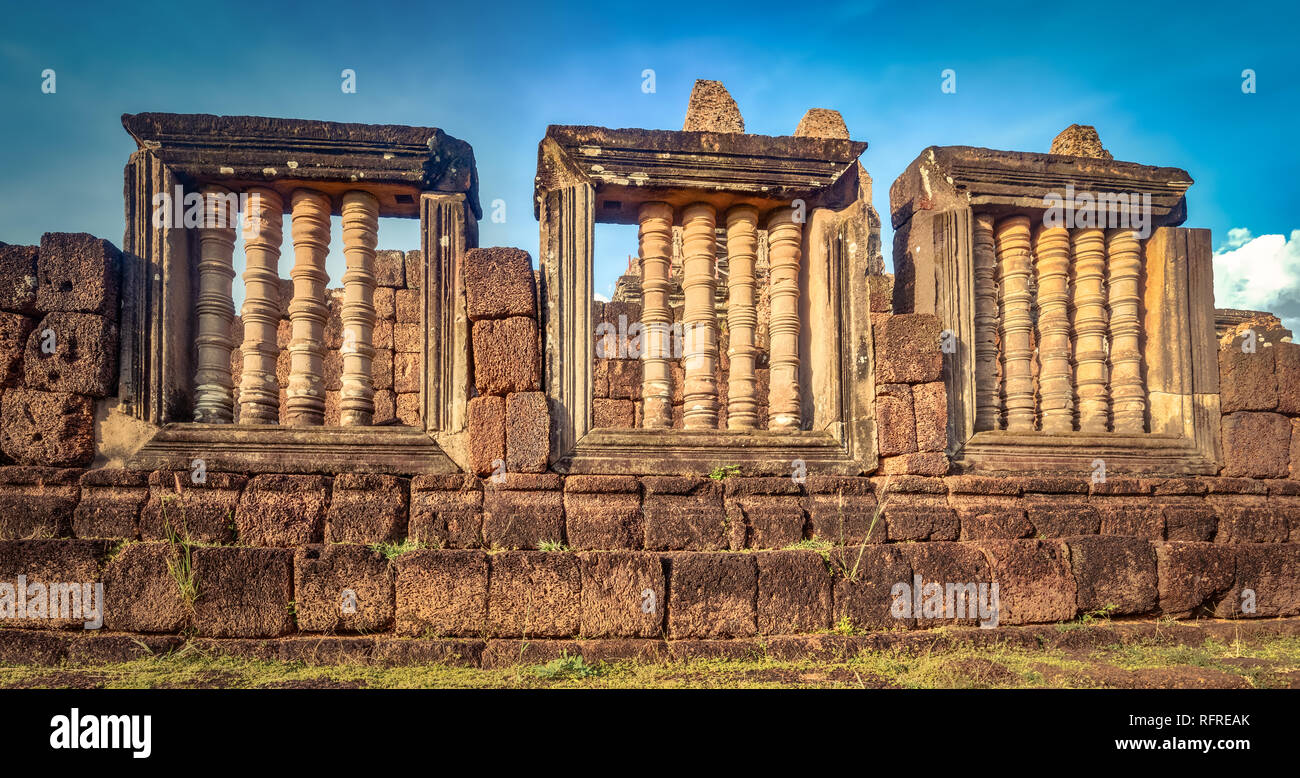 Pre Rup temple at Angkor at sunset. Siem Reap. Cambodia. Panorama Stock ...