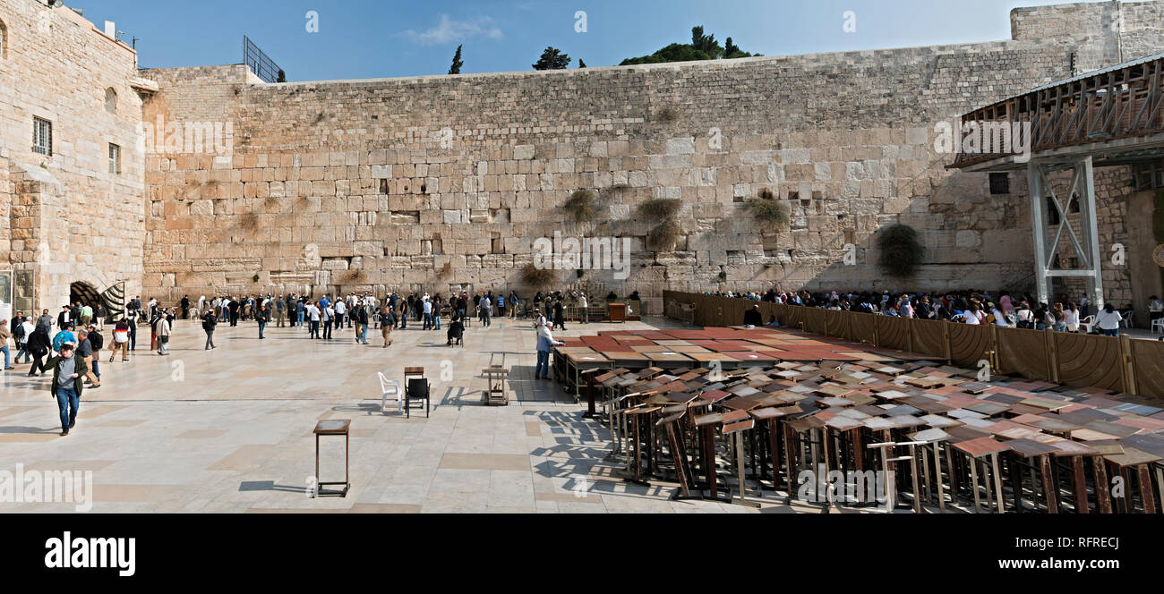 Panorama western wall jewish temple hi-res stock photography and images ...