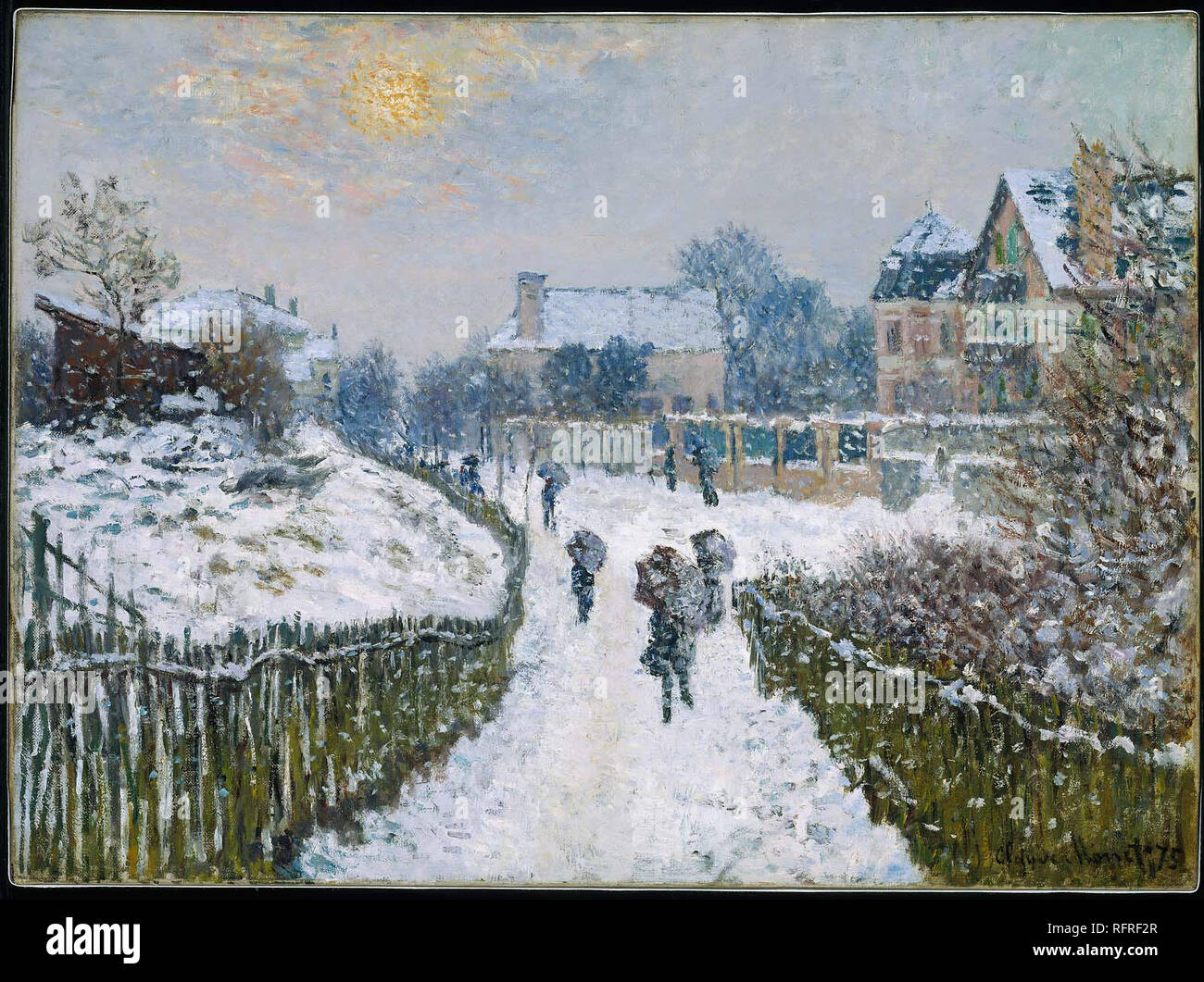 Claude monet winter sun hi-res stock photography and images - Alamy
