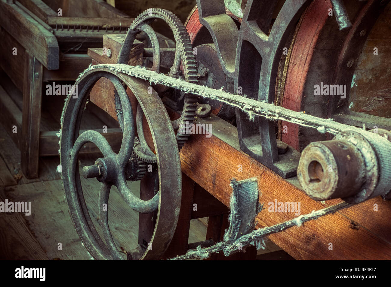 old antique farm machinery Stock Photo - Alamy
