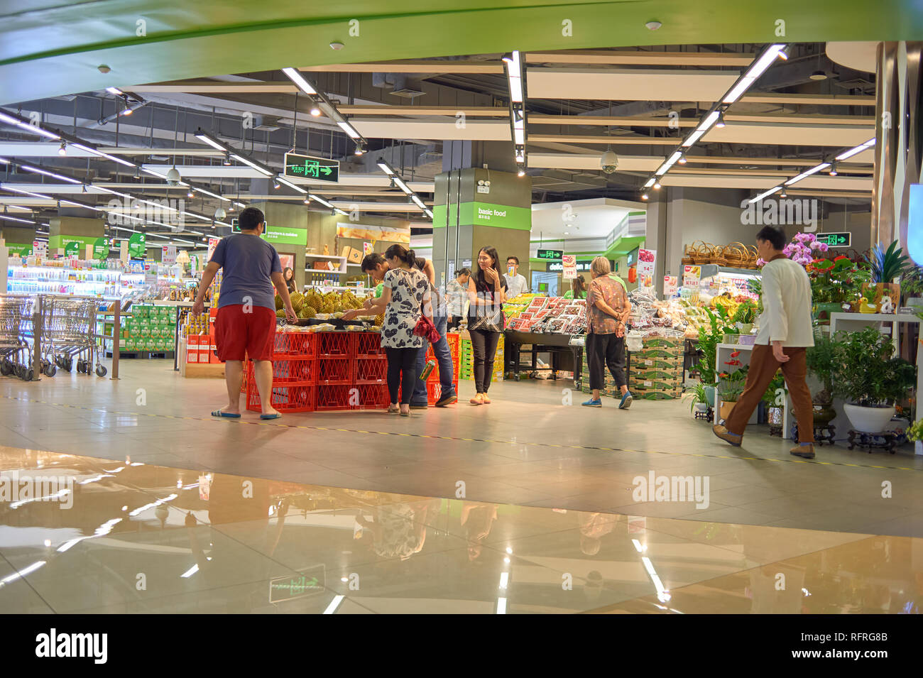 SHENZHEN, CHINA - CIRCA MAY, 2015: blt supermarket in ShenZhen. blt an ...