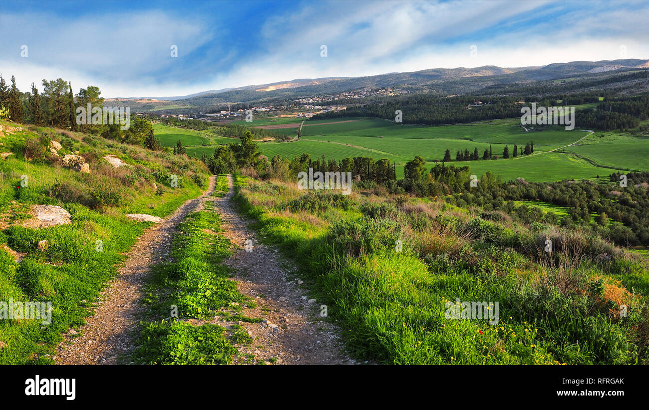 Adulam Park. Israeli Biblical Landscape Stock Photo - Alamy