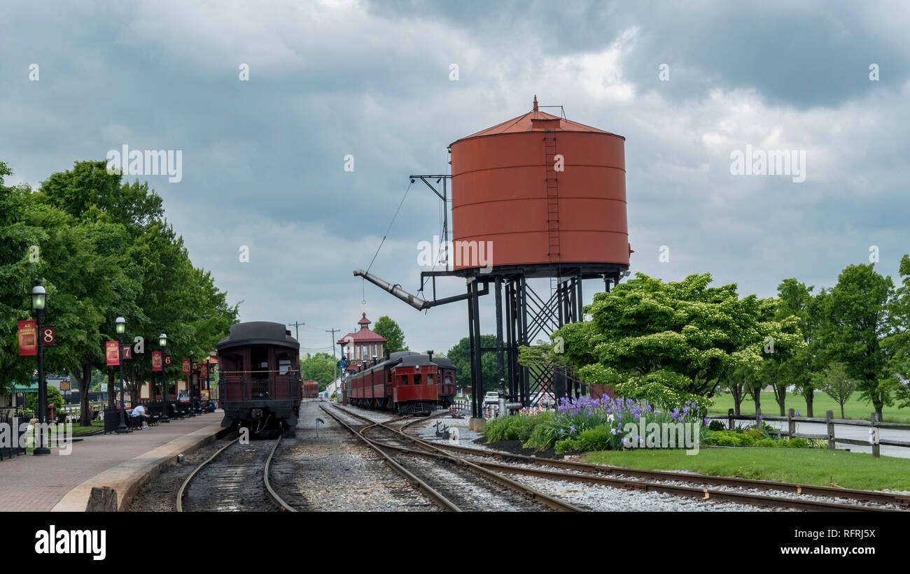 Steam train water tower hi-res stock photography and images - Alamy