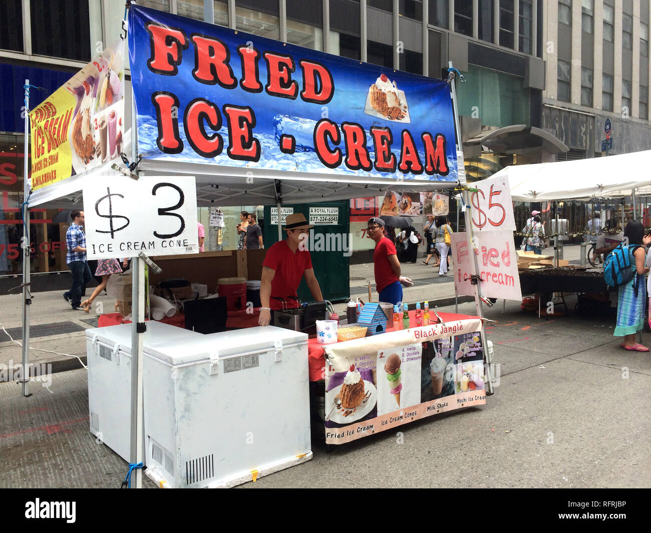 Fried Ice Cream stall Stock Photo - Alamy