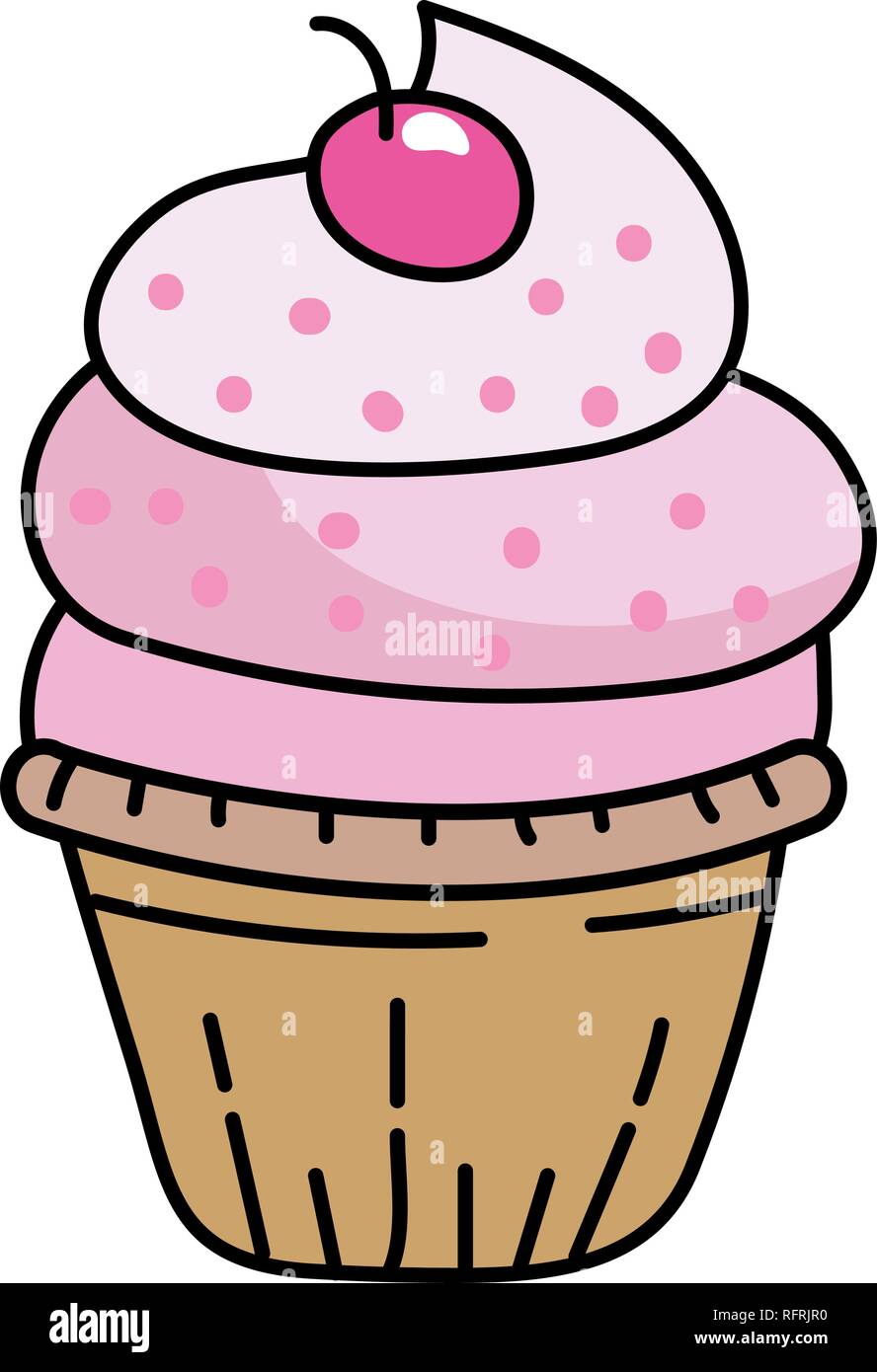 bakery cupcake cartoon Stock Vector Image & Art - Alamy