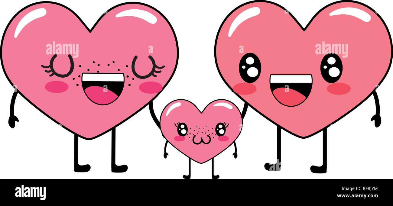 love heart couple cartoon Stock Vector Image & Art - Alamy