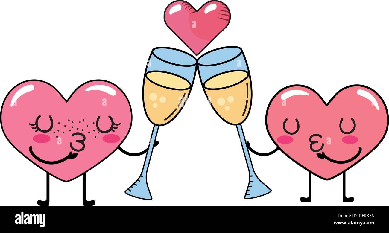 love heart couple cartoon Stock Vector Image & Art - Alamy