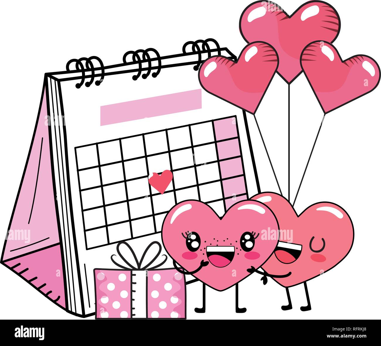 love heart couple cartoon Stock Vector Image & Art - Alamy