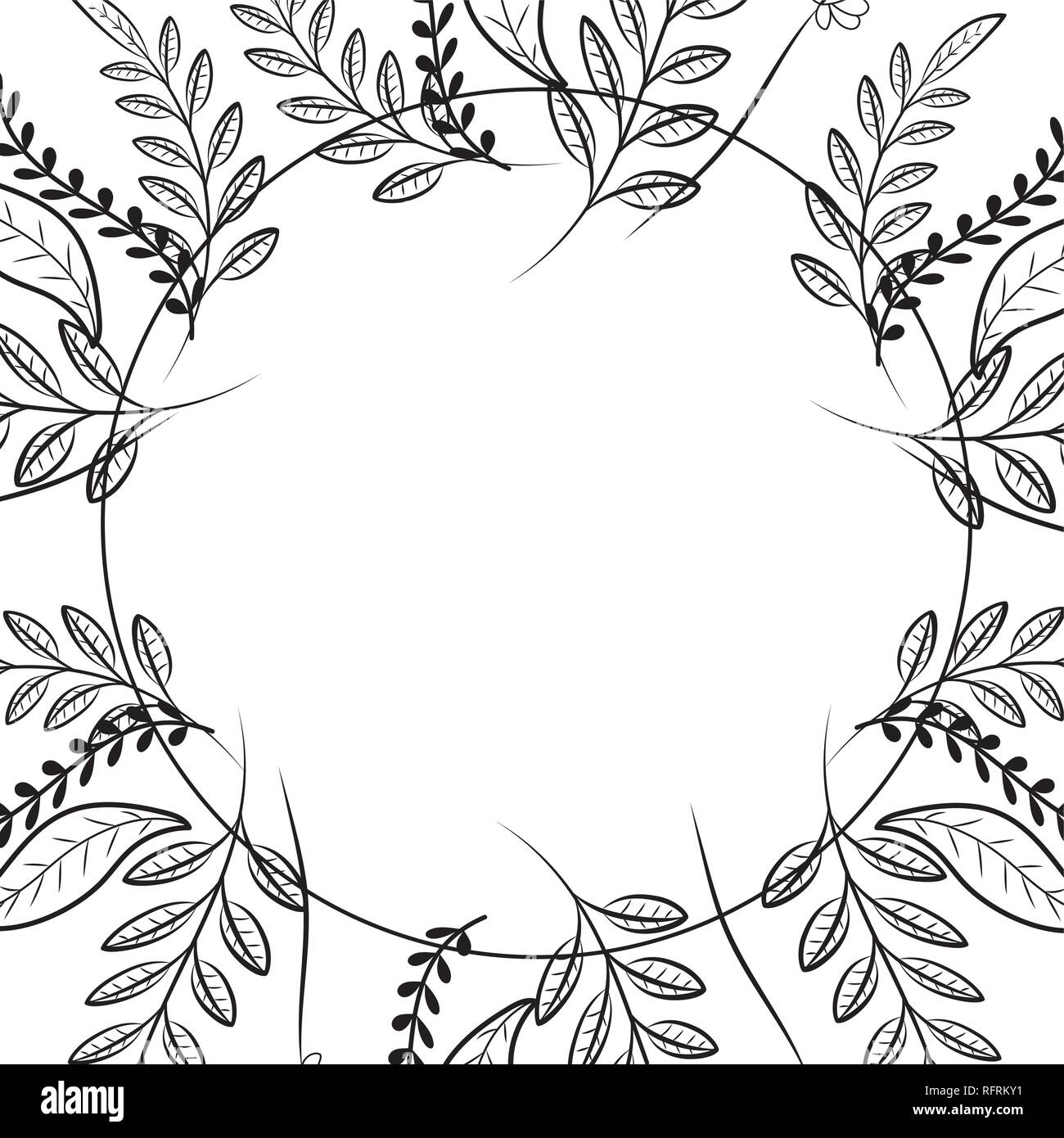 flowers wreath cartoon Stock Vector Image & Art - Alamy