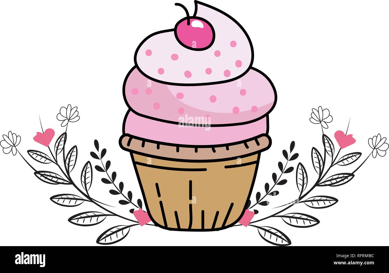 bakery cupcake cartoon Stock Vector Image & Art - Alamy