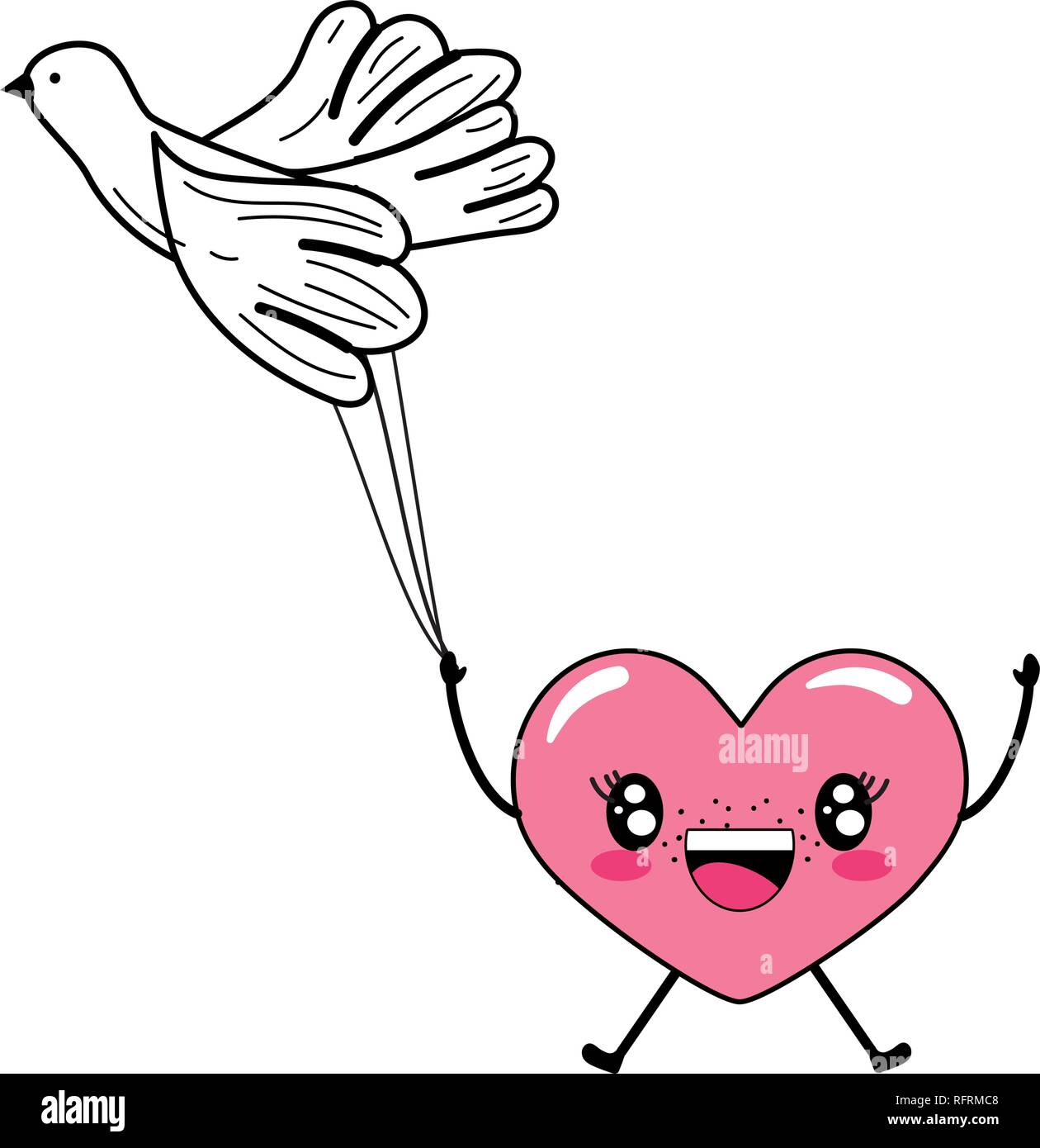 love heart cartoon Stock Vector Image & Art - Alamy